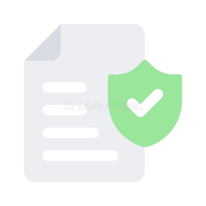 Amazing Icon of Secure Document, Ready To Use Vector Stock Vector ...