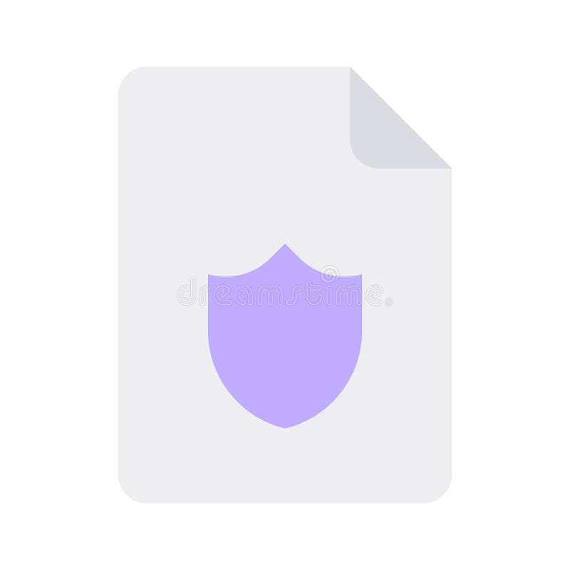 Amazing Icon of Secure Document, Ready To Use Vector Stock Vector ...