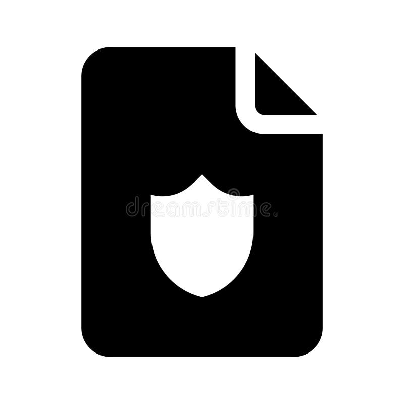 Amazing Icon of Secure Document, Ready To Use Vector Stock Vector ...