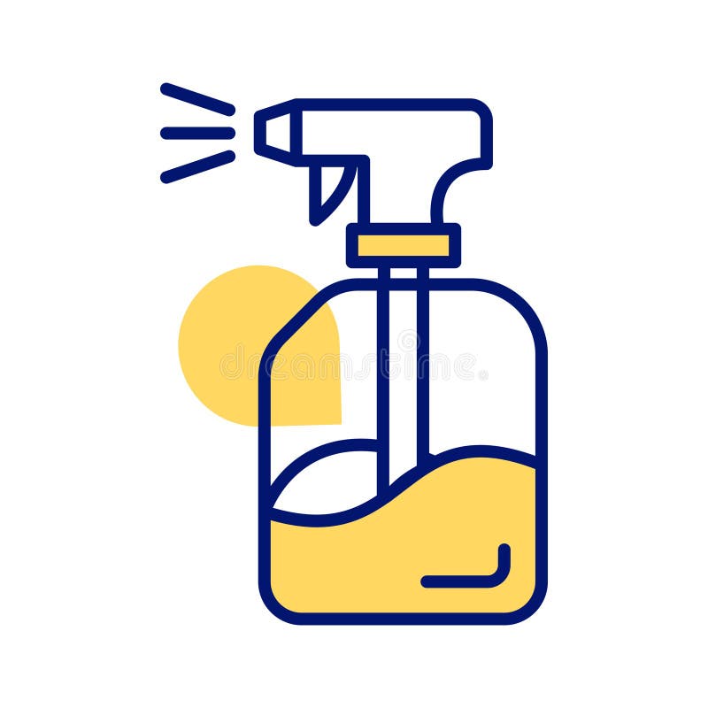 An Amazing Icon of Water Spray Bottle, Cleaning Spray Bottle Vector ...
