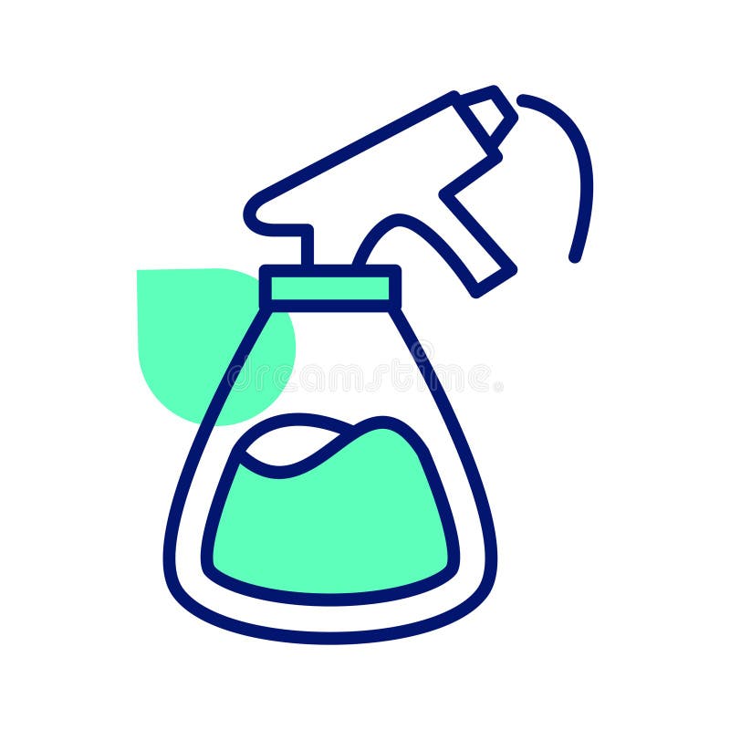An Amazing Icon of Water Spray Bottle, Cleaning Spray Bottle Vector ...