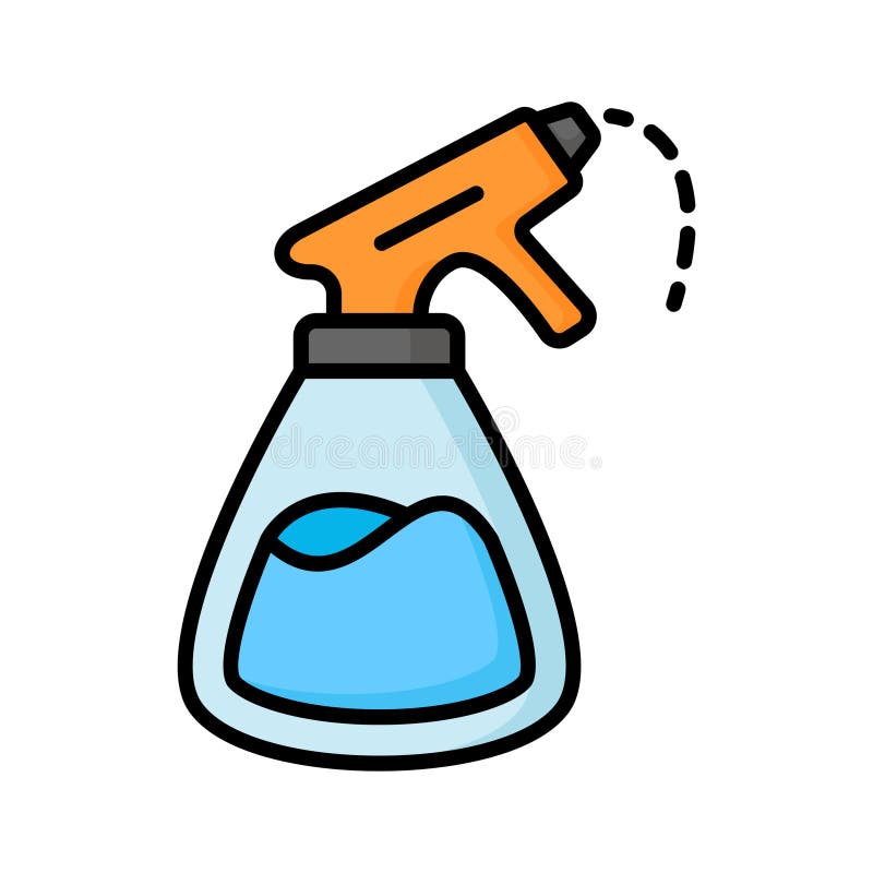 An Amazing Icon of Water Spray Bottle, Cleaning Spray Bottle Vector ...