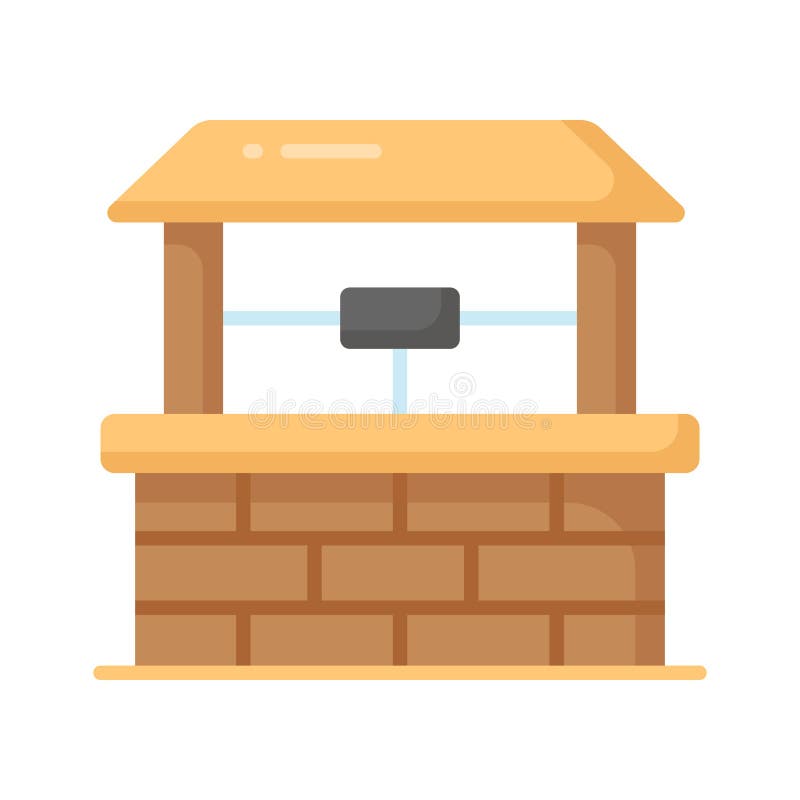 An Amazing Icon of Water Well in Trendy Design Style Stock Vector ...
