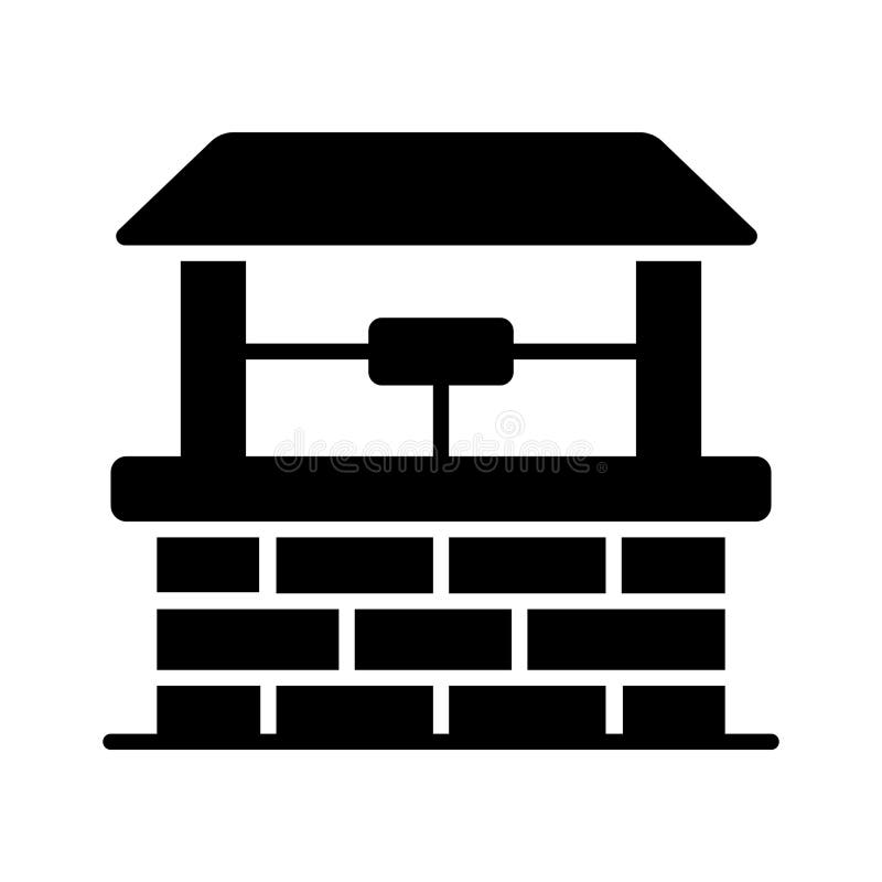 An Amazing Icon of Water Well in Trendy Design Style Stock Vector ...