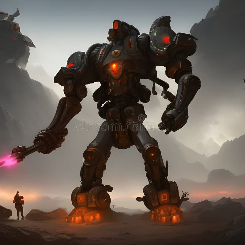 Great Mech Warrior Stock Illustrations – 13 Great Mech Warrior Stock ...