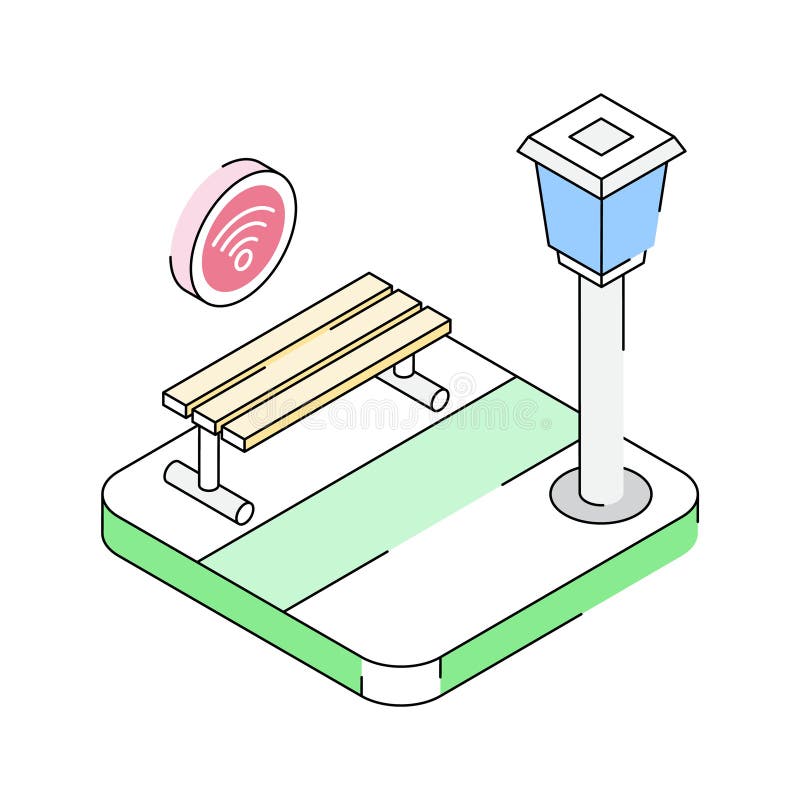 An Amazing Isometric Icon of Smart City Area Stock Vector ...
