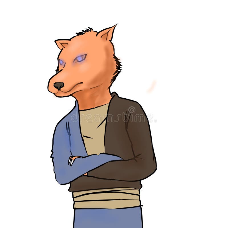 Amazing Karate Wolf Able for Wallpaper Stock Illustration ...