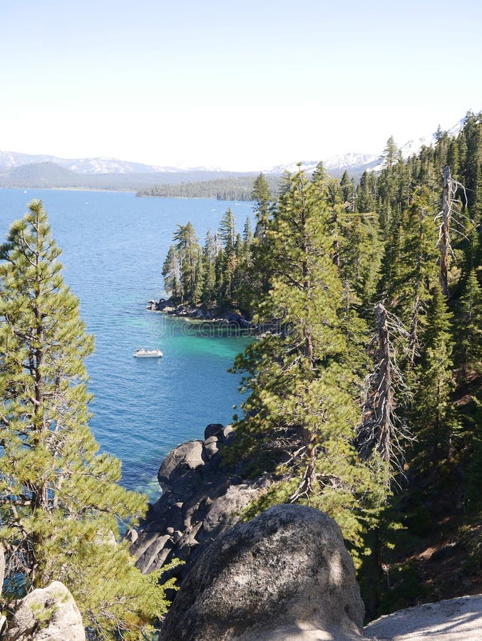 Amazing Lake Tahoe with Mountains Stock Photo - Image of summertime ...