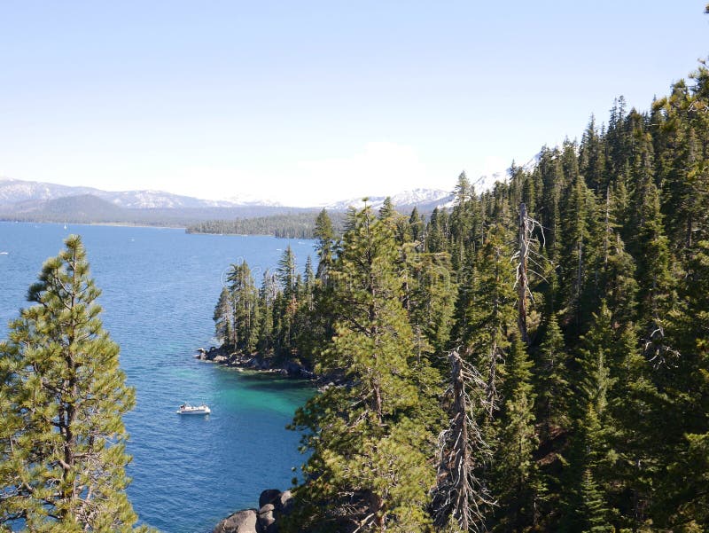 Tahoe Mountains in winter stock photo. Image of clean - 12996604