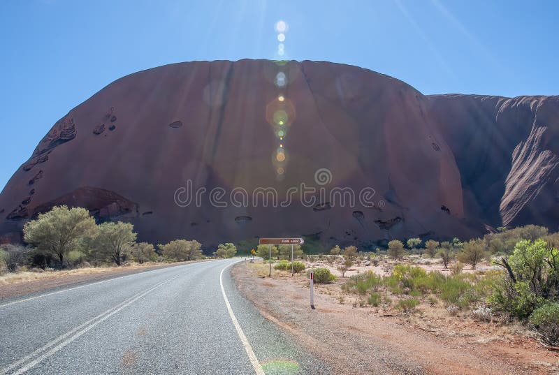 Amazing Landscape of Australian Outback with a Sunny Blue Sky Stock ...