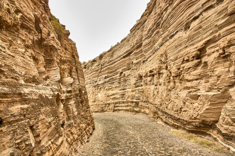 Landscape of Brava Island in the Archipelago of Cabo Verde Stock Image ...