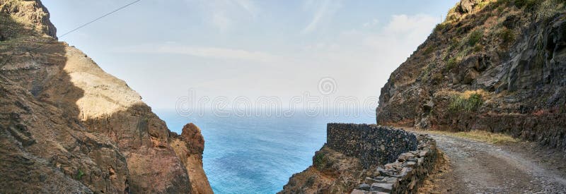 Landscape of Brava Island in the Archipelago of Cabo Verde Stock Photo ...