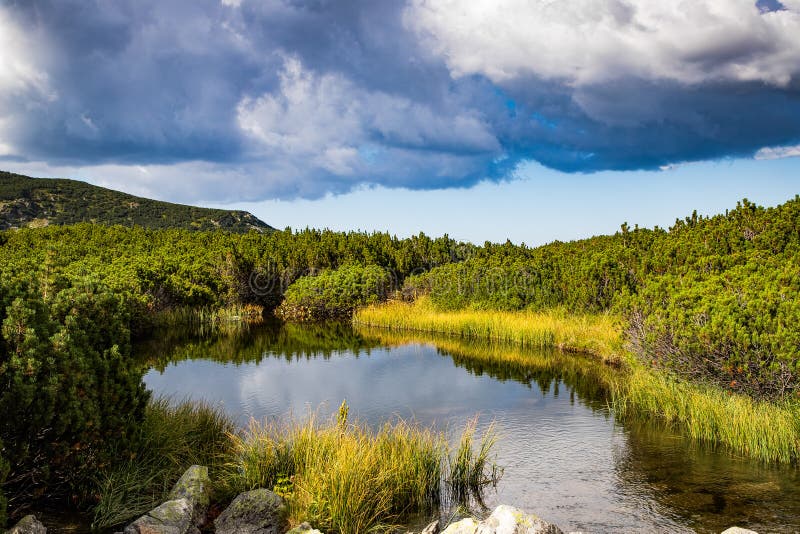 Amazing Landscape in Parang Mountains Transalpina Stock Photo - Image ...