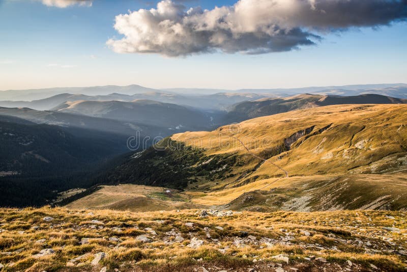 Amazing Landscape in Parang Mountains Transalpina Stock Photo - Image ...