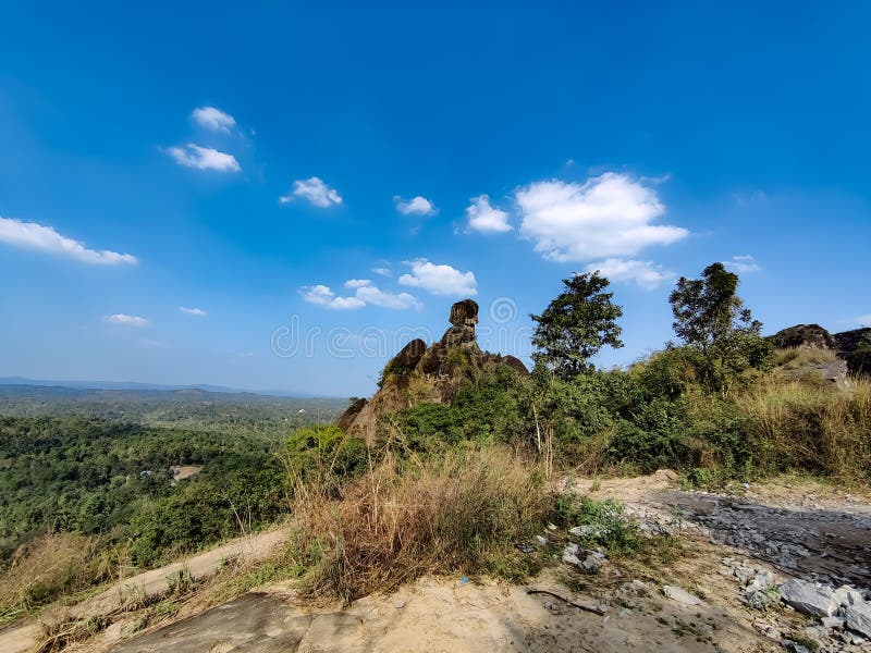 Amazing Landscape View with Greens Under the Blue Sky Stock Image ...