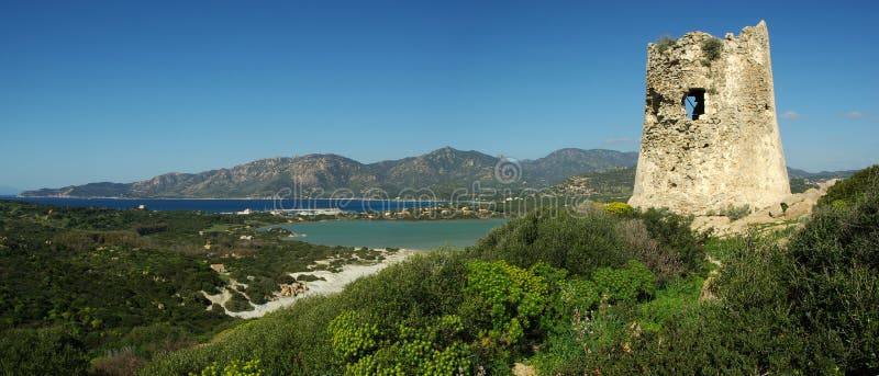 Amazing Landscape at Villasimius Beach Stock Photo - Image of cliffs ...
