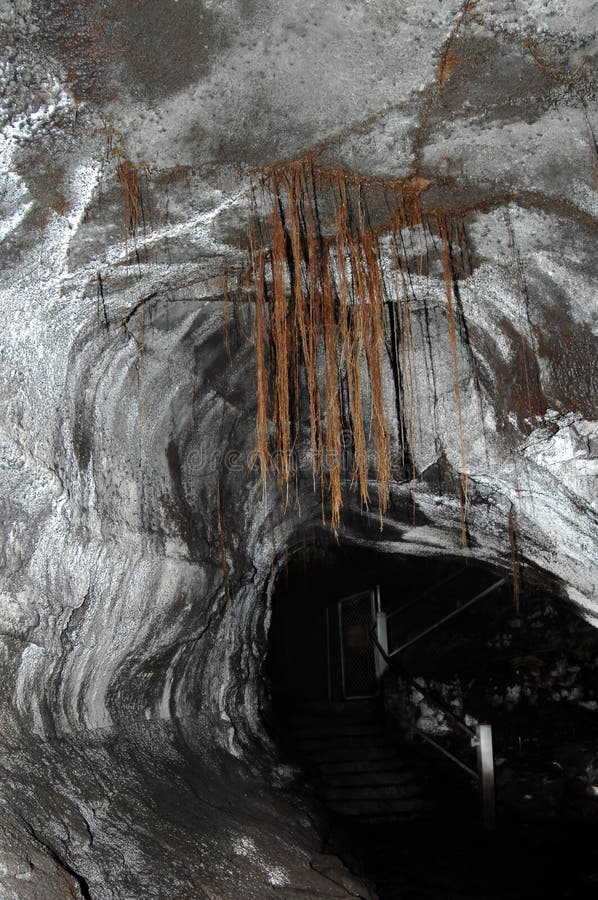 Amazing Lava Tube stock image. Image of attraction, hard - 12346339