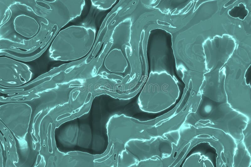 Artistic Light Blue Force Lights in the Cracked Liquid Computer Graphic ...