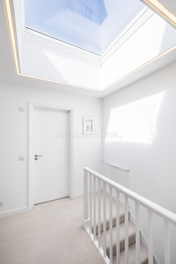 Amazing lofty skylight stock photo. Image of luxury - 246740174