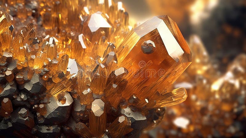 Amazing Macro Closeup of Geometric Crystal Structure - Generative AI ...