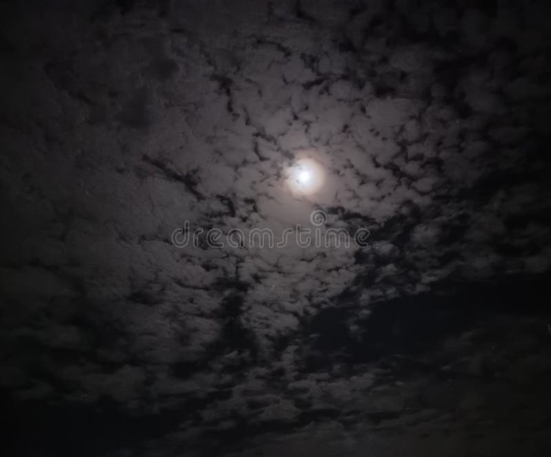 Amazing Moon in the Dark Black Sky Background Stock Photo - Image of ...