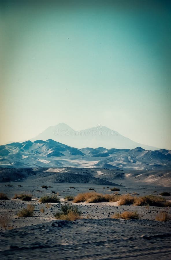 Amazing Moon Surface in Atacama Desert, Chile Stock Image - Image of ...
