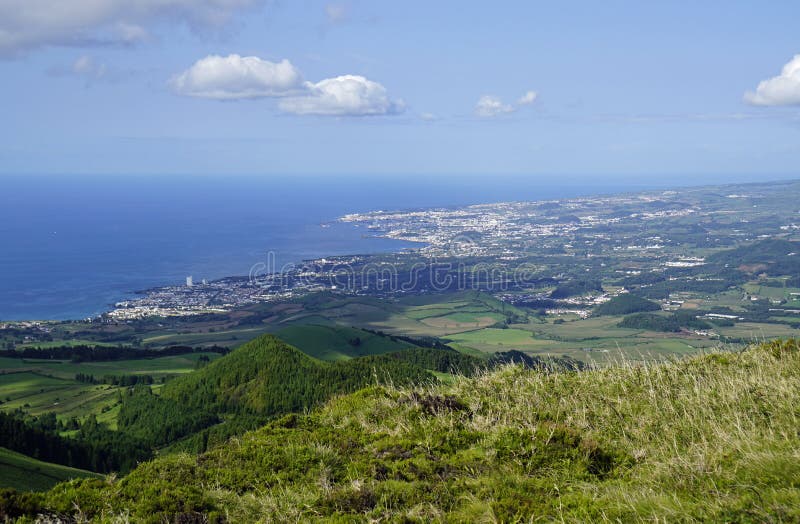 Amazing Mountain Landscape on Azores Islands Stock Photo - Image of ...