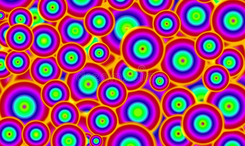 Amazing Multi-color of Playful Chaotic Circles Pattern for Background ...