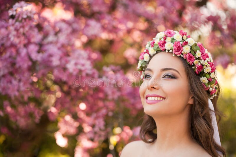 Amazing Natural Spring Beauty. Stock Image - Image of beautiful, face ...