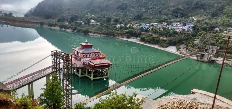 Dhari Devi Temple View Devprayag Uttarakhand Stock Image - Image of ...