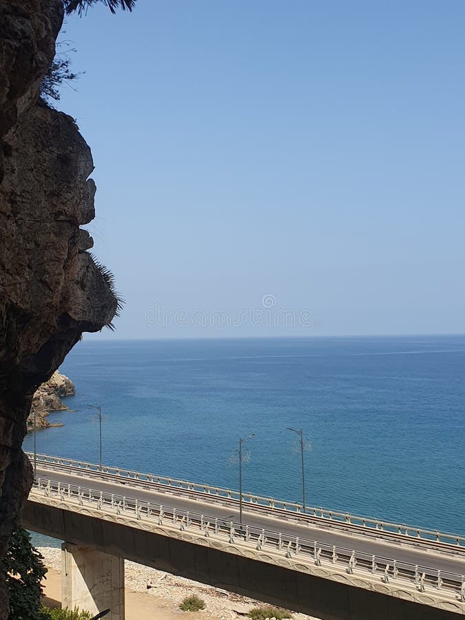 Amazing Ocean View from Dark Cave Stock Photo - Image of cave, view ...