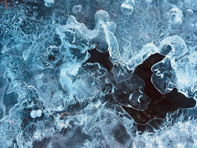 Amazing patterns on ice stock photo. Image of exciting - 129917812