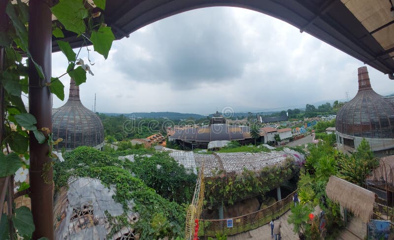 The Amazing Panoramic Landscape View of Indonesia Stock Image - Image ...