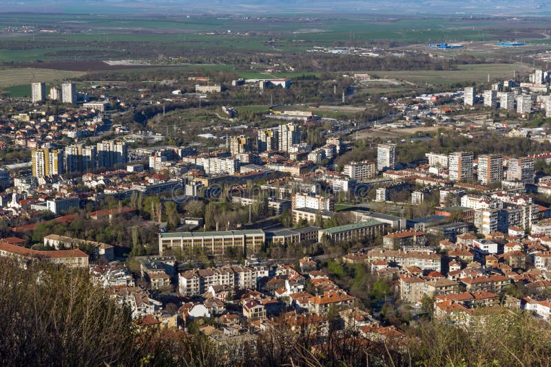 Panoramic View of City of Shumen, Bulgaria Stock Image - Image of hill ...