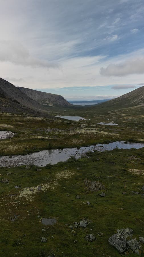Amazing Panoramic View of Lakes and Rivers in the Mountains! the View ...