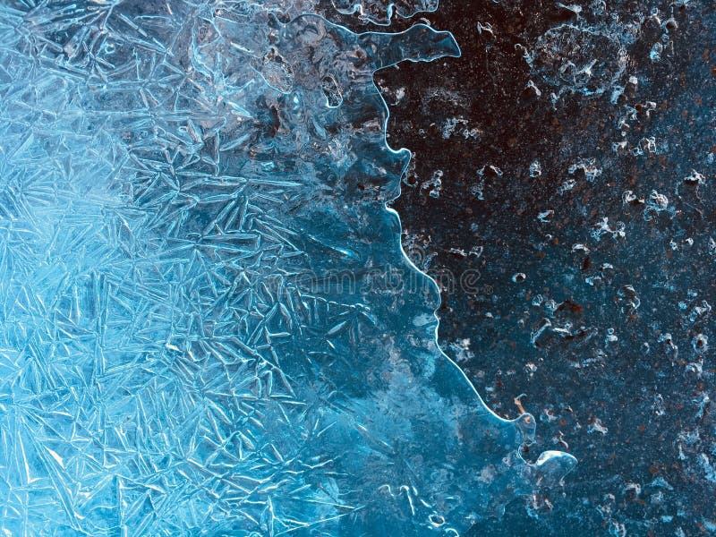 Amazing patterns on ice stock image. Image of blue, exciting - 130069963