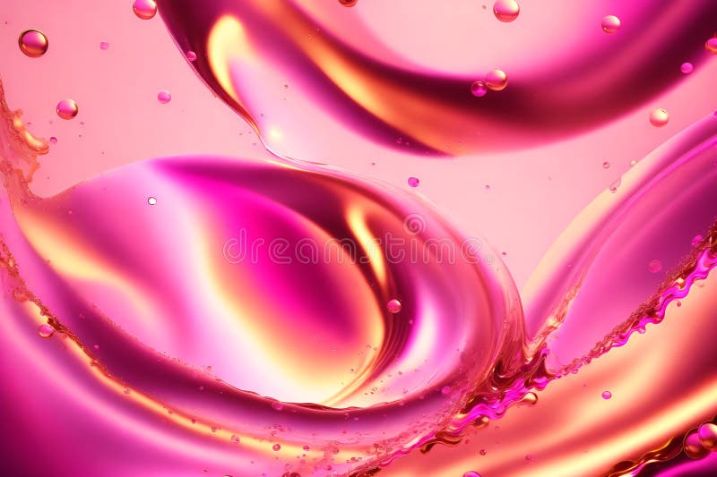 An Amazing Pink Background. the Ethereal Pink Liquid Stock Illustration ...