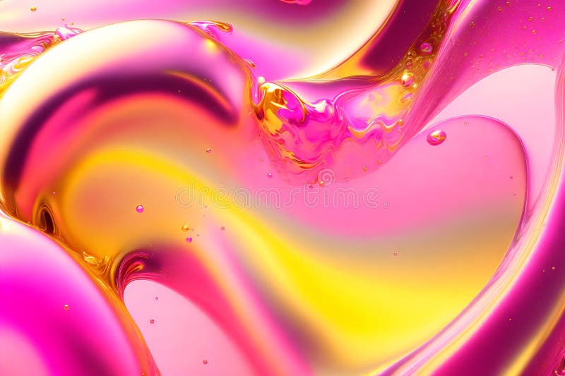 An Amazing Pink Background. the Ethereal Pink Liquid Stock Illustration ...