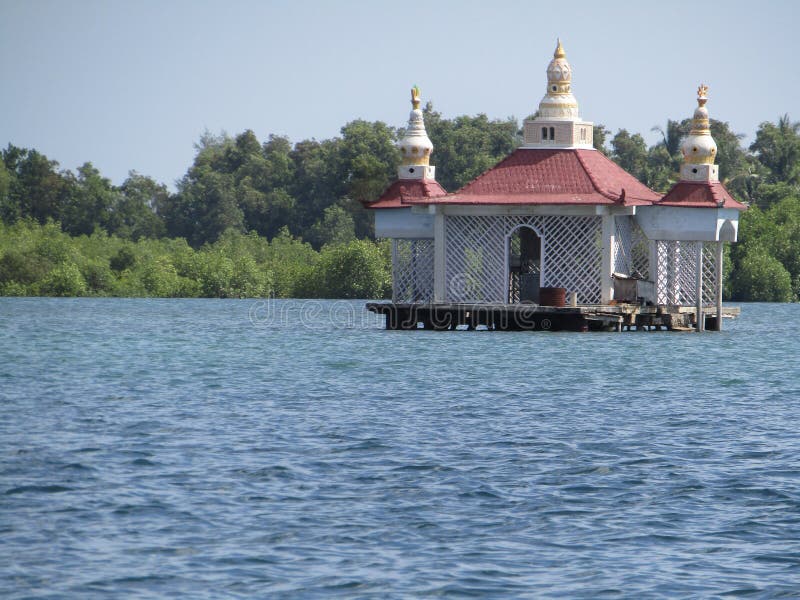Amazing Place in the Middle of the Sea Stock Image - Image of boat ...