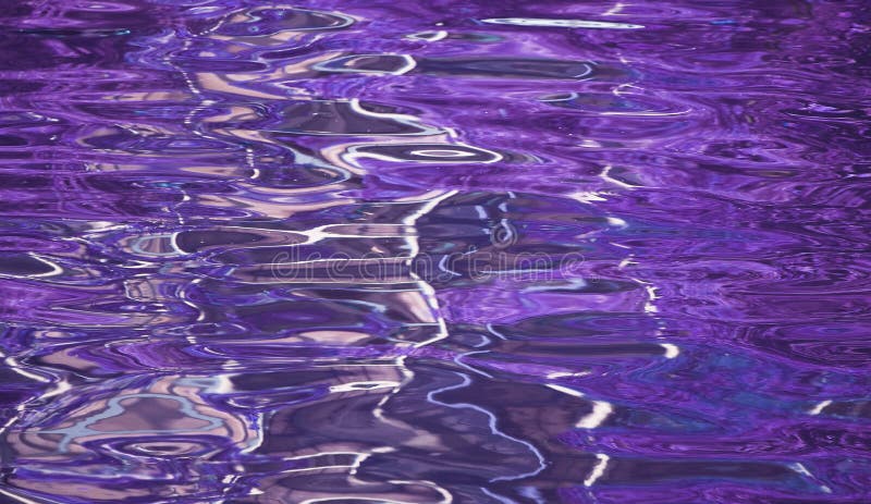 Pop Art Surreal Purple Colored Water Surface in the Sunlight for ...