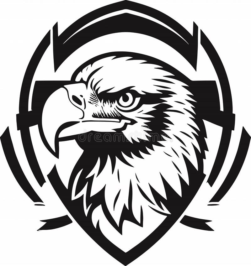 Amazing and Powerful Eagle Emblem Art Vector Stock Vector ...