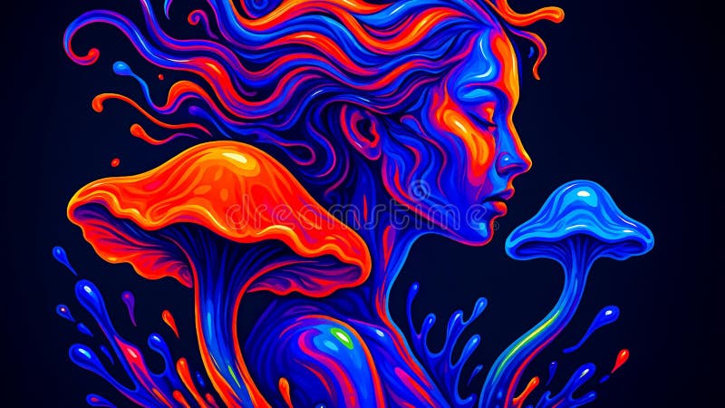 Amazing Psychedelic Dream Illustration - AI Generated Image ...