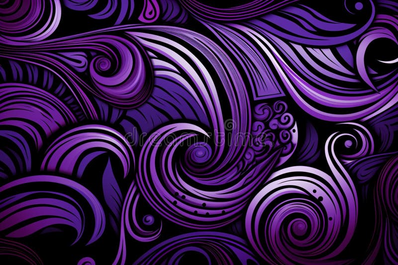 Amazing Black and White Maori Pattern Stock Illustration - Illustration ...