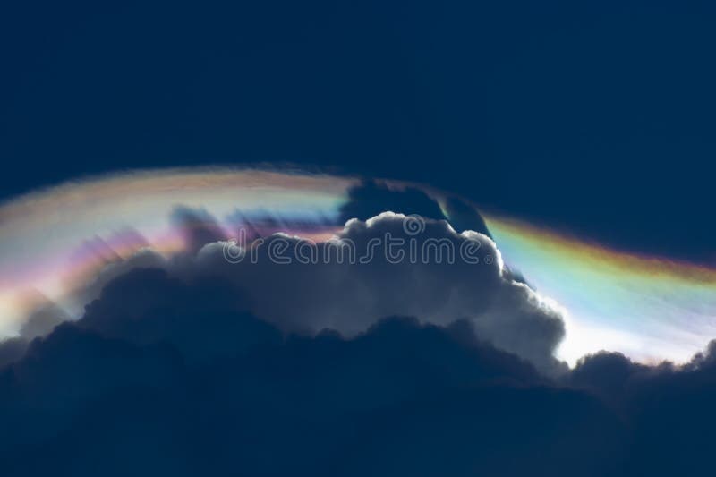 Amazing Rainbow Cloud on the Sky Stock Photo - Image of freedom ...