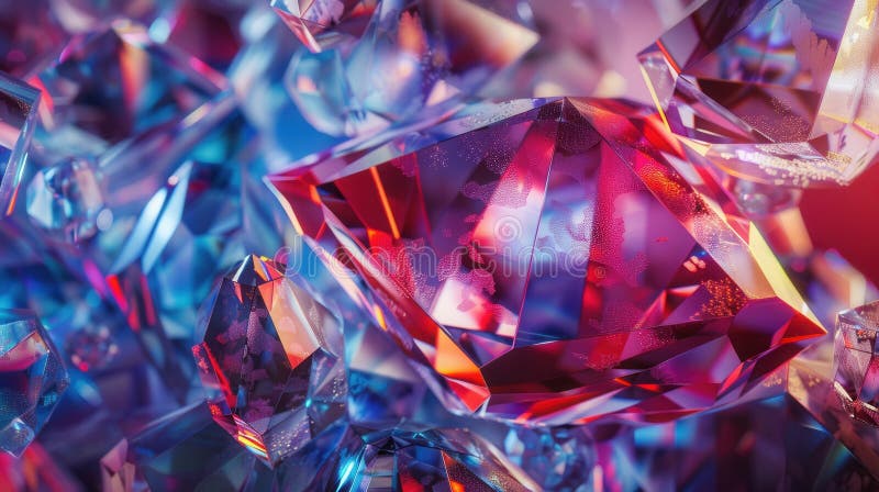Amazing Rare Color Crystal Cluster Stock Image - Image of coating ...