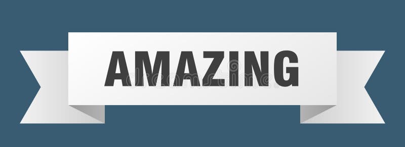 Amazing ribbon. stock vector. Illustration of seal, ribbon - 153819704