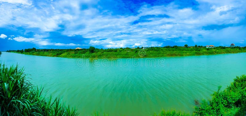 Amazing River and Good Views Stock Photo - Image of reflection ...
