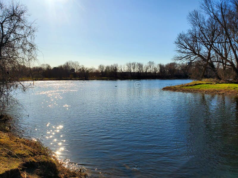 Amazing riverside view stock image. Image of view, winter - 247578317