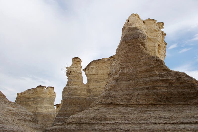 Amazing Rock Formations at Monument Rocks Stock Image - Image of rocks ...