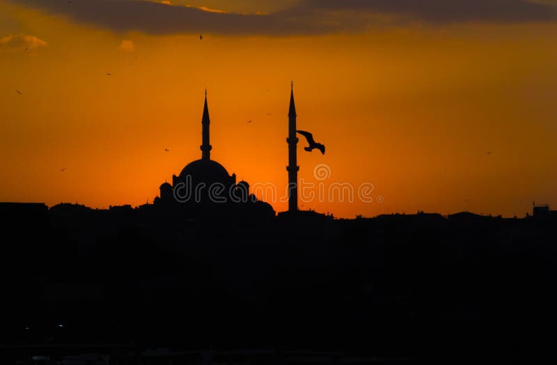 Amazing Romantic Landscape,ancient Minarets Stock Image - Image of city ...
